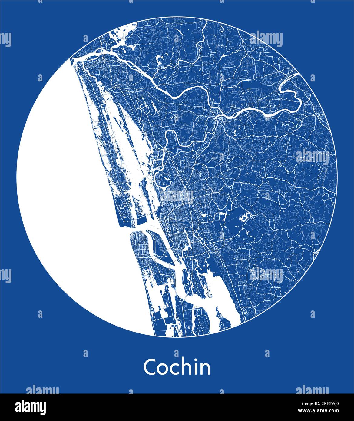 Cochin map Stock Vector Images - Alamy