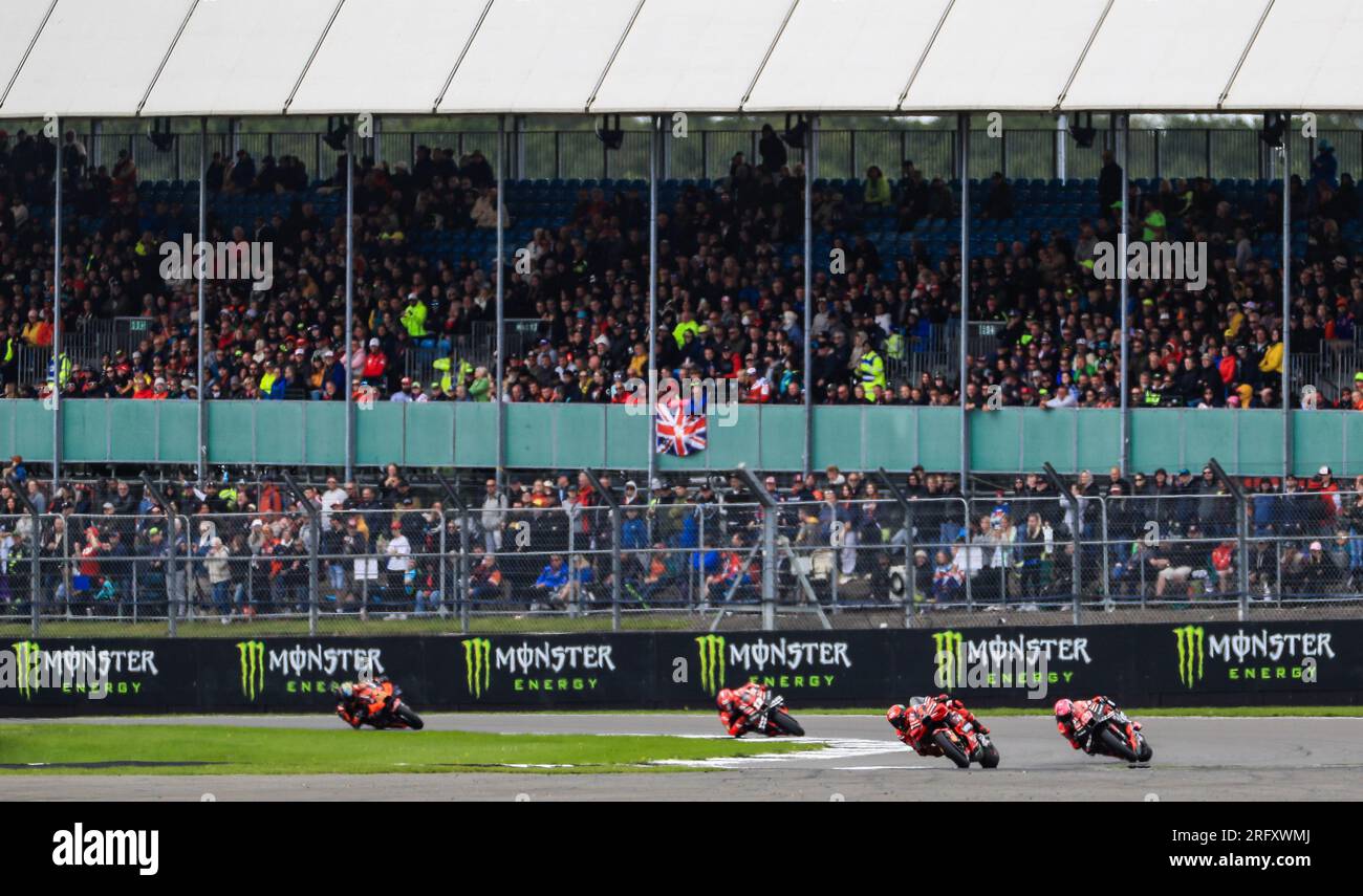 Ducati Lenovo's Francesco Bagnaia leads the pack during the Monster ...