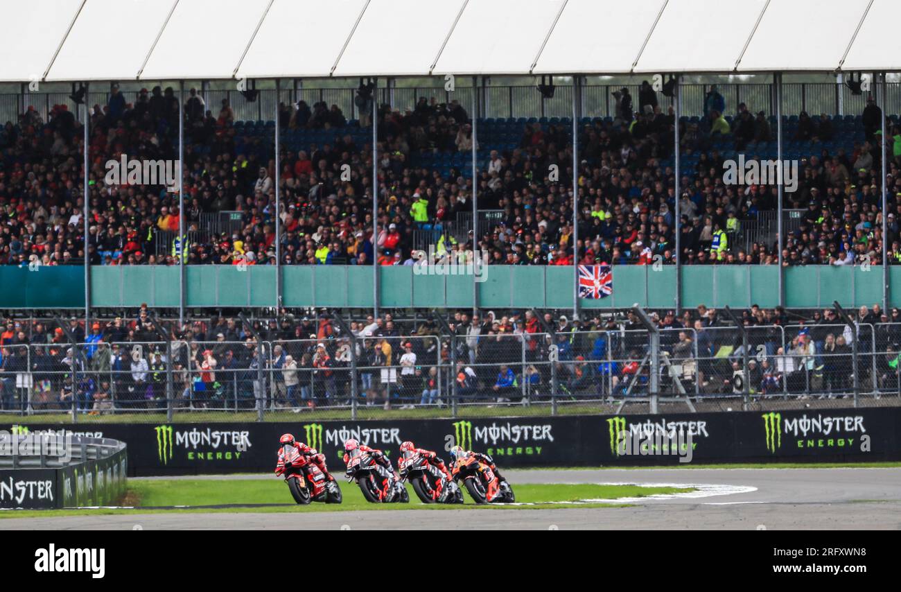 Ducati Lenovo's Francesco Bagnaia leads the pack during the Monster ...