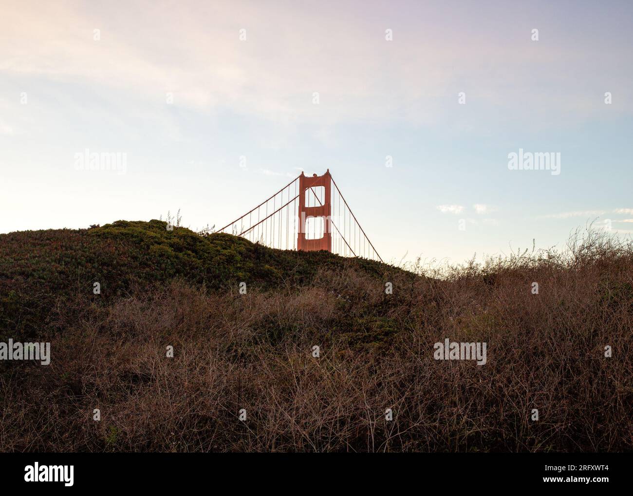 Capture the mesmerizing beauty of the Golden Gate Bridge, an ...