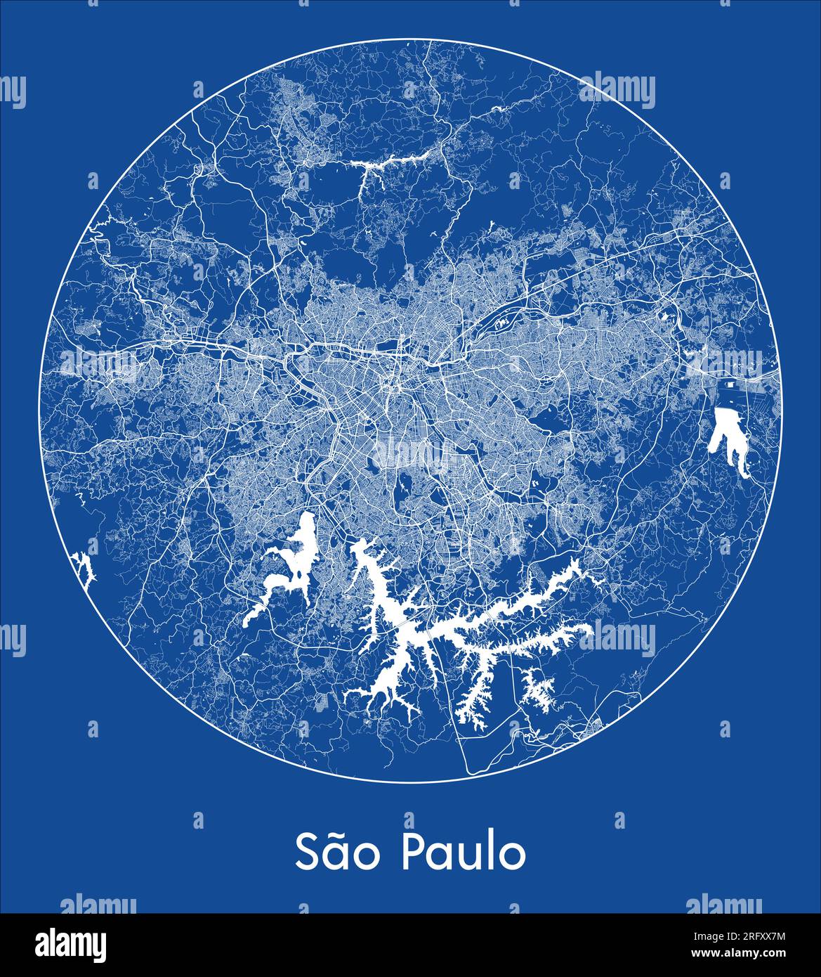 Sao paulo map vector hi-res stock photography and images - Alamy