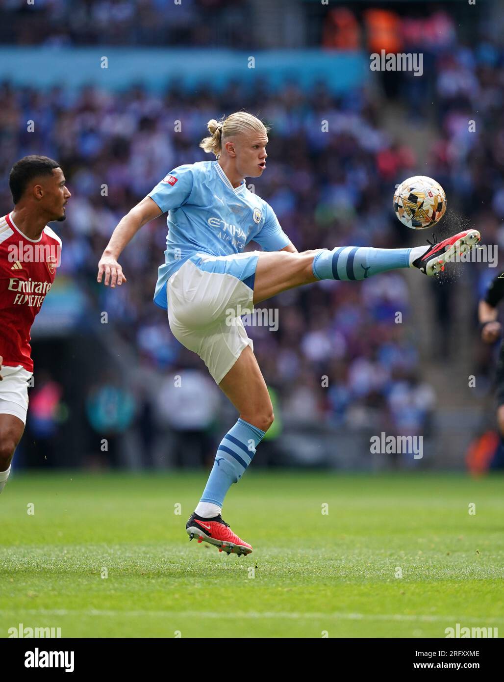 Manchester City's Erling Haaland during the FA Community Shield match ...