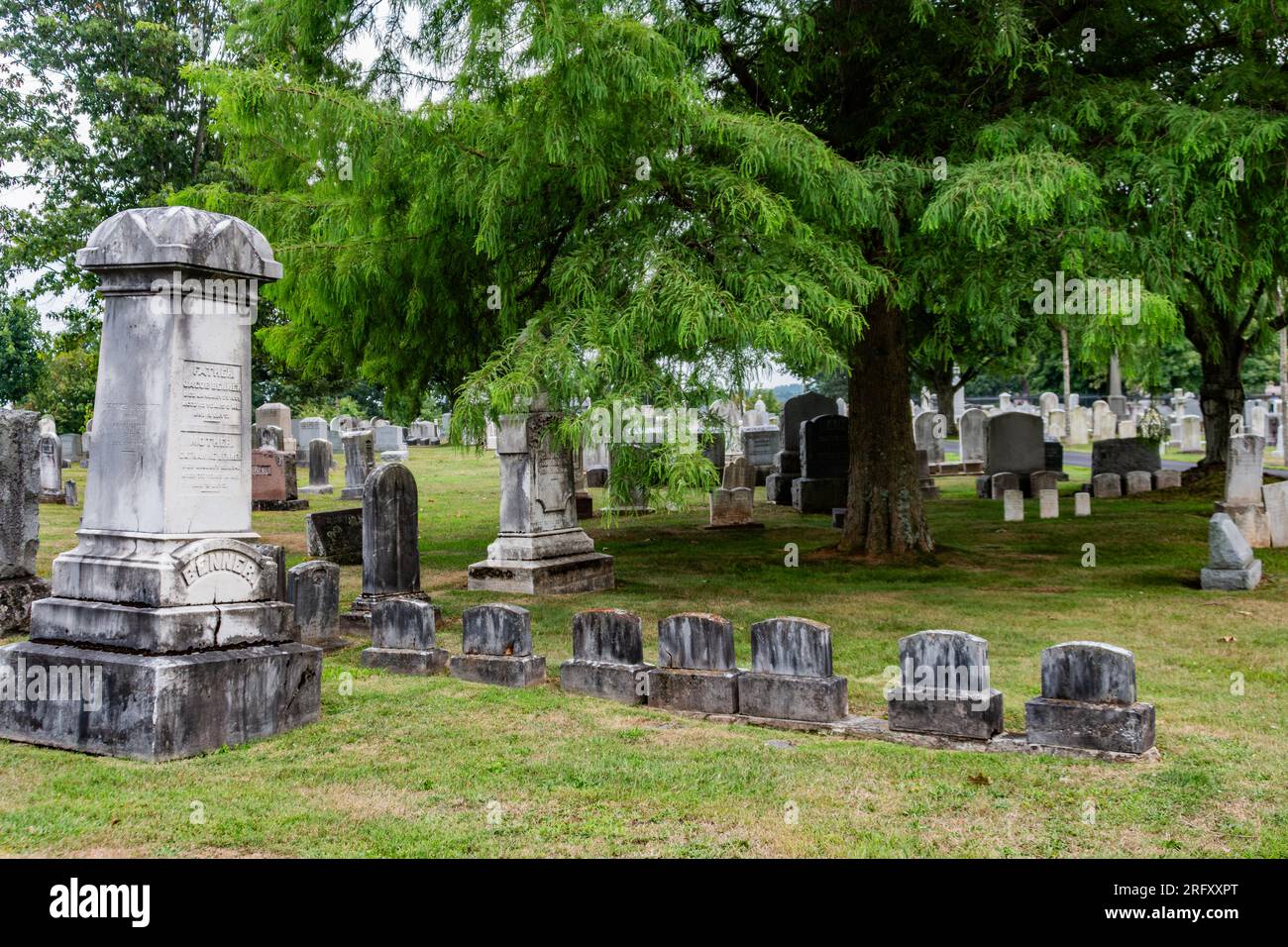 Late Summer Evening in Evergreen Cemetery, Gettysburg Pennsylvania USA ...