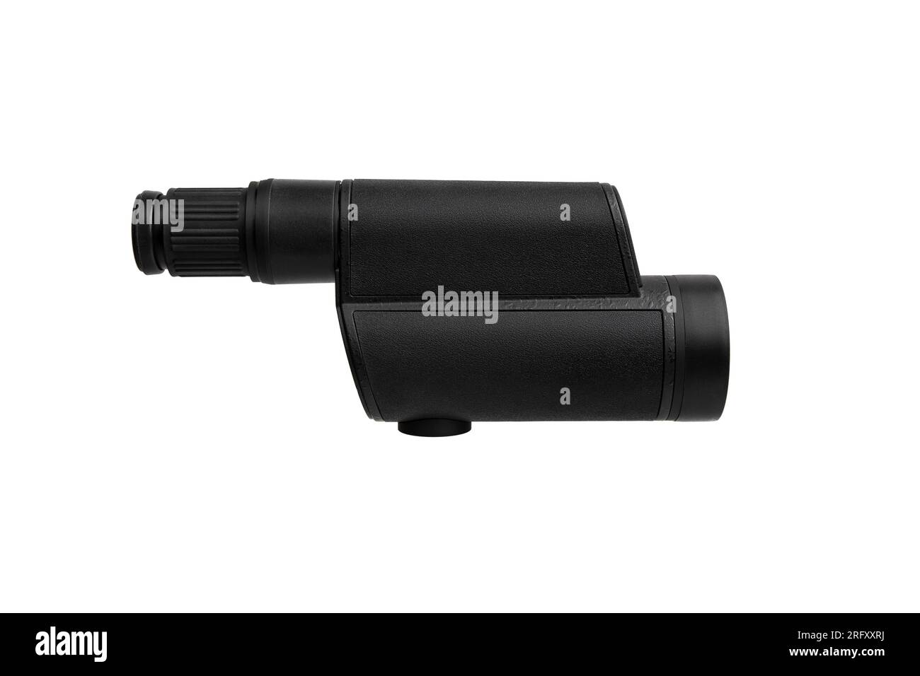 Modern spyglass. Long-range observation device. Monocular isolate on a ...