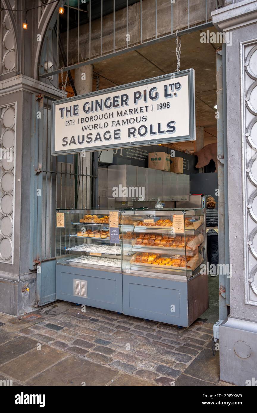 London, UK - July 18, 2023: The Ginger Pig at London's famous Borough ...