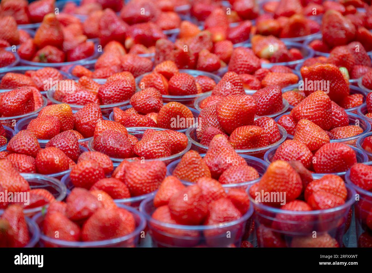 Strawberries inside London's famous Borough Market Stock Photo - Alamy