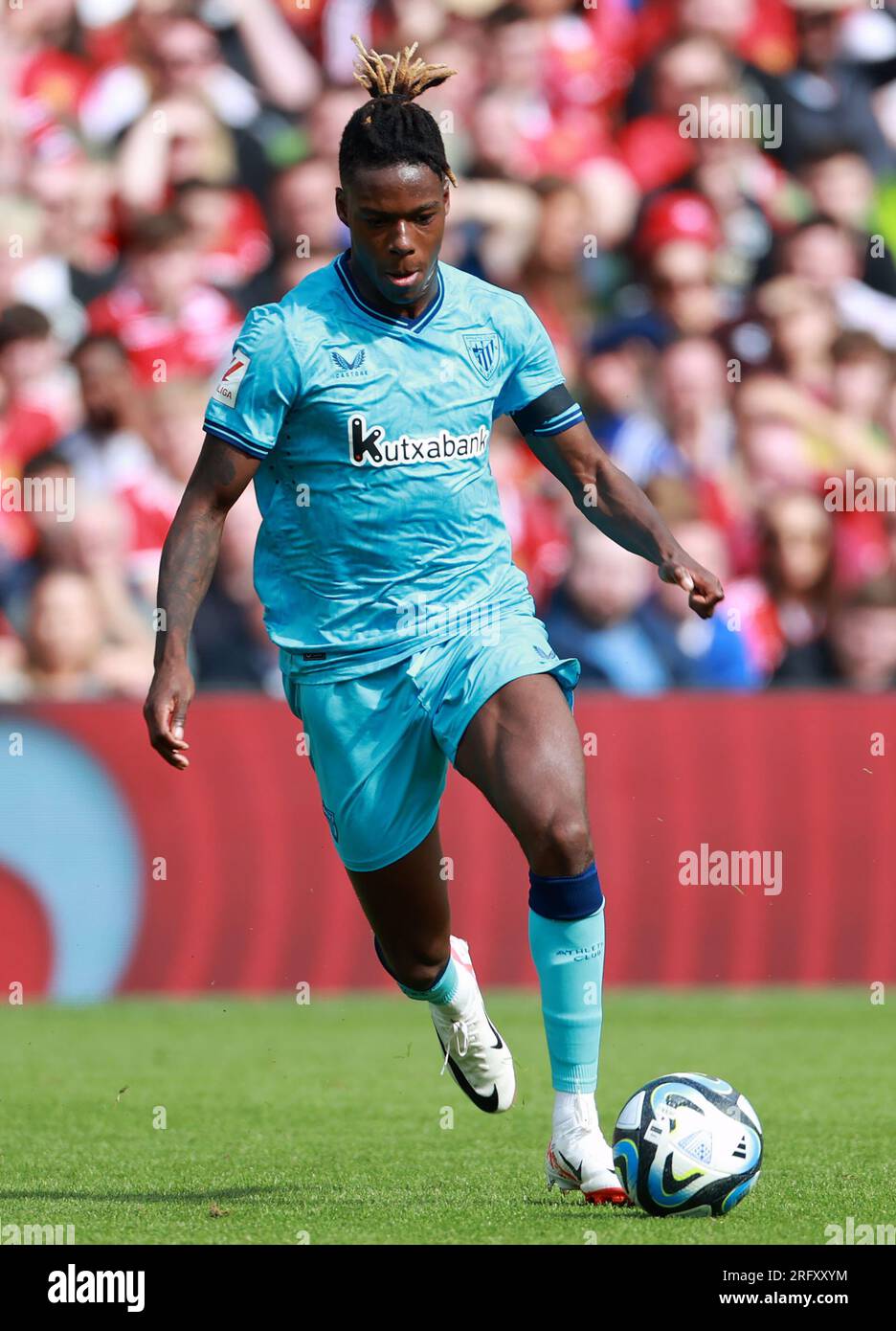 Athletic Bilbao's Nico Williams during the pre-season friendly match at ...