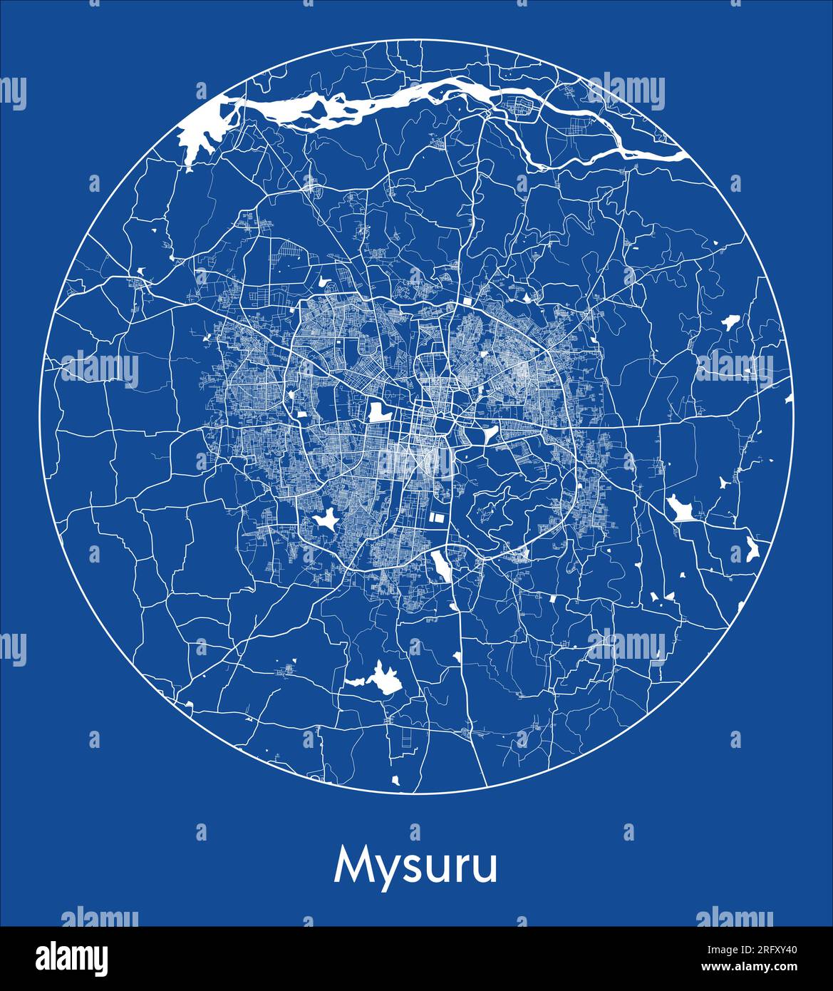 Mysuru map hi-res stock photography and images - Alamy