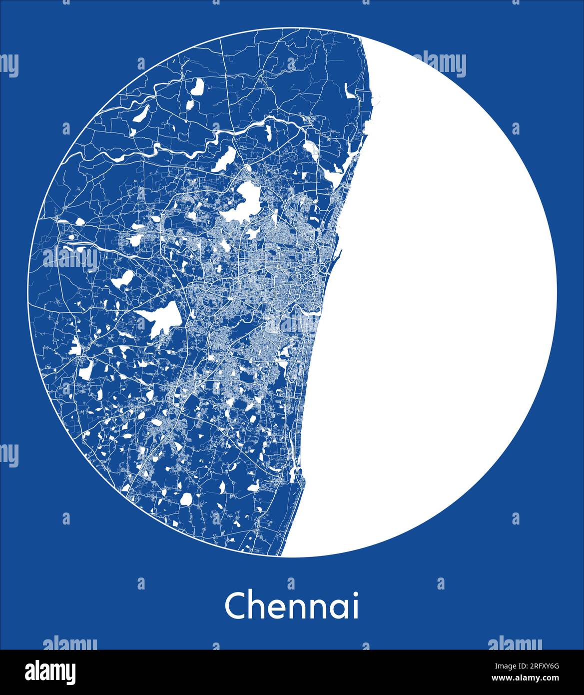 Map of chennai hi-res stock photography and images - Alamy