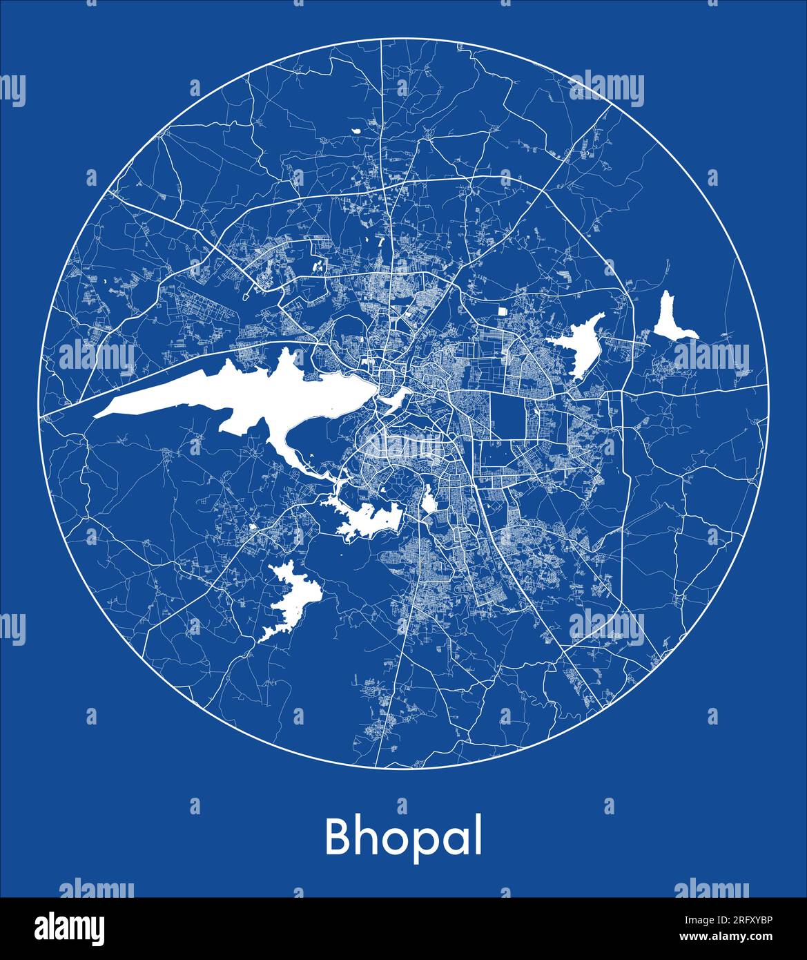 Bhopal map hi-res stock photography and images - Alamy