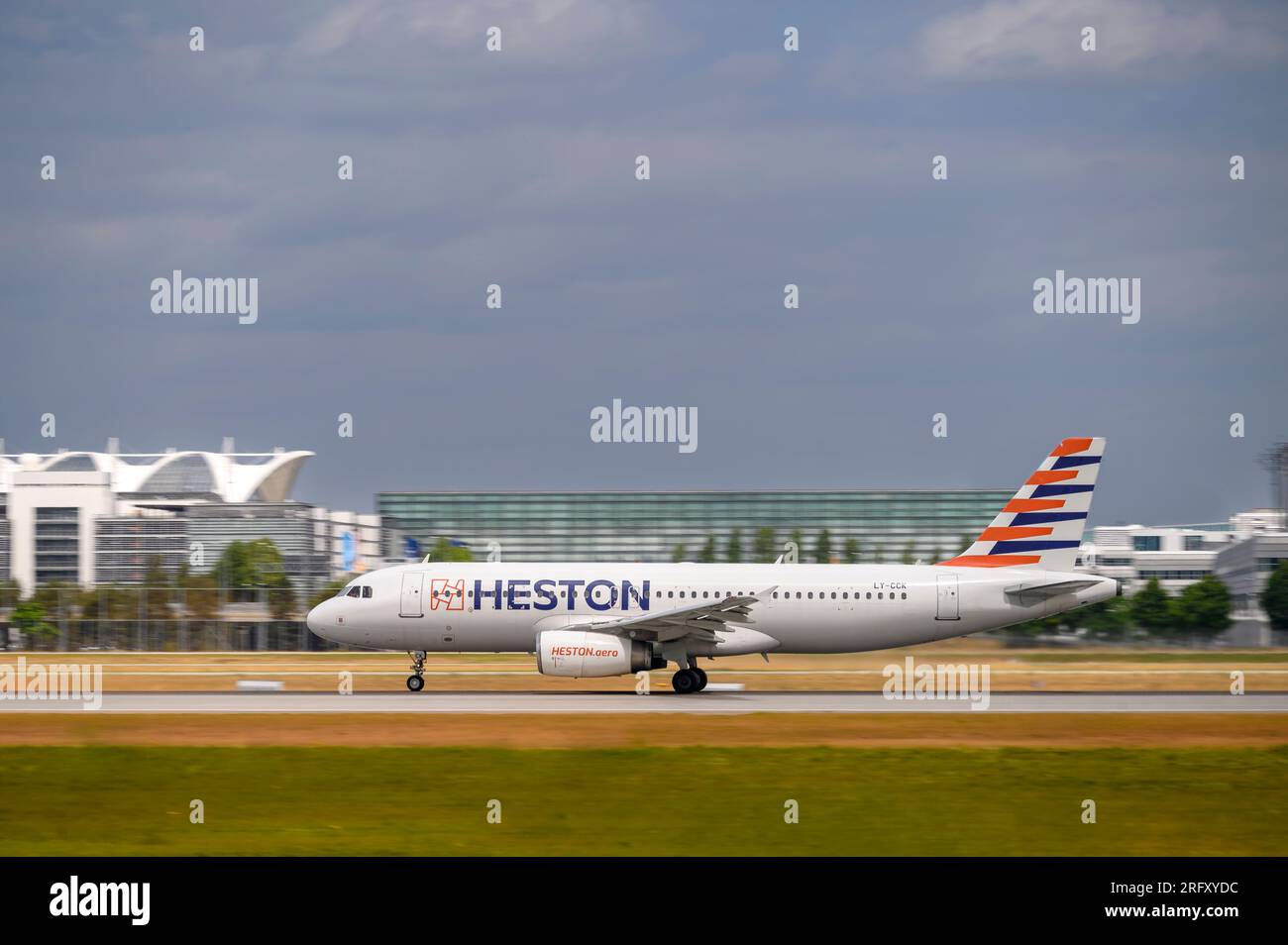 Munich, Germany - July 03. 2023 : Heston Airlines Airbus A320-232 with ...