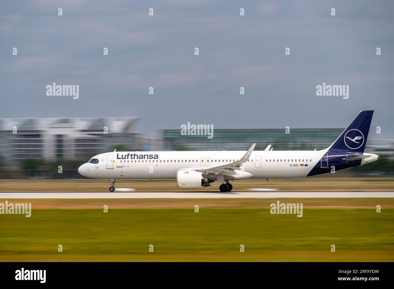 Munich, Germany - July 03. 2023 : Lufthansa Airbus A321-271NX with the ...