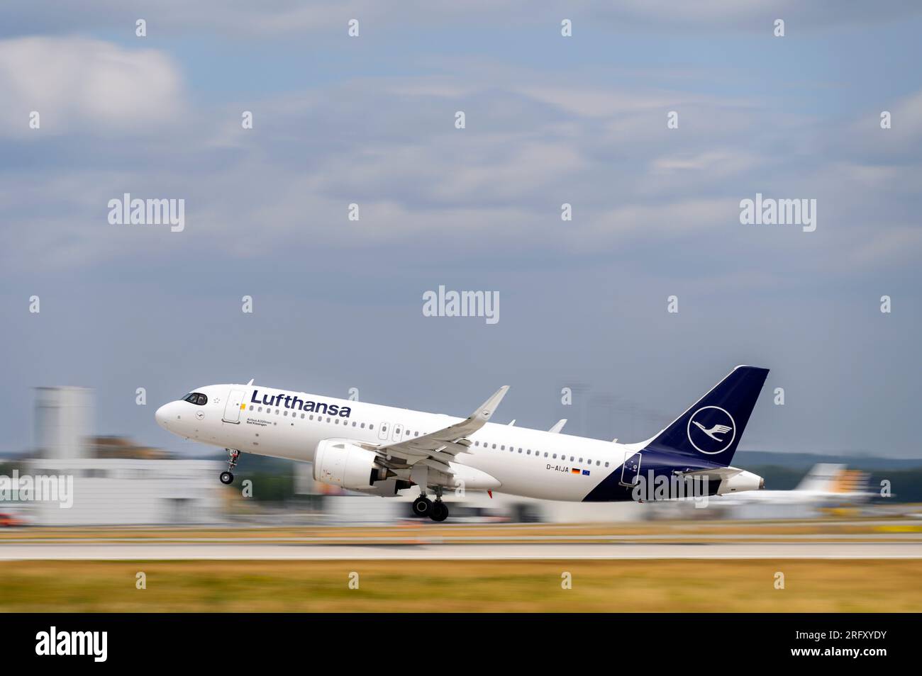Munich, Germany - July 03. 2023 : Lufthansa Airbus A320-271N with the ...