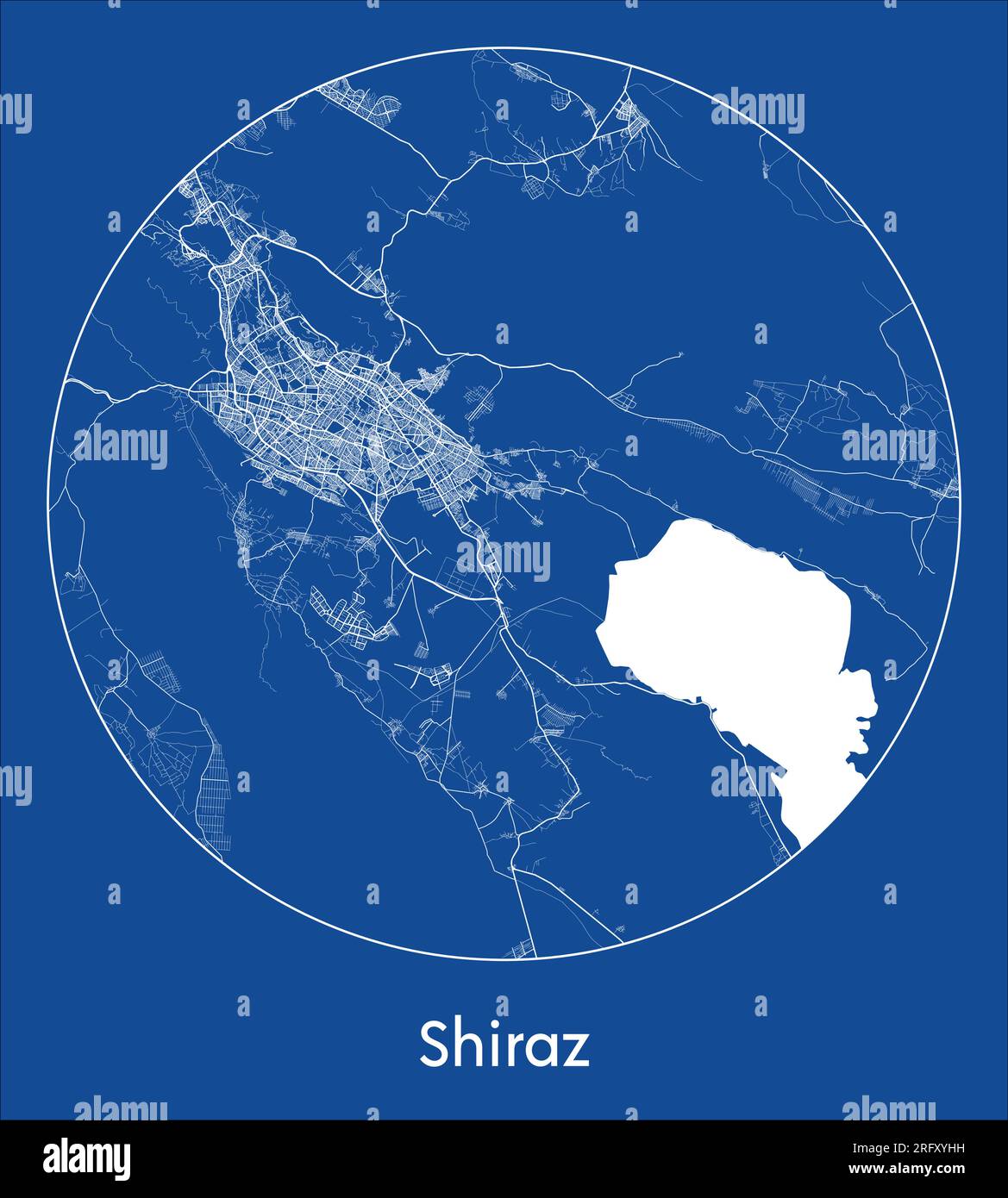 Map of shiraz iran Stock Vector Images - Alamy