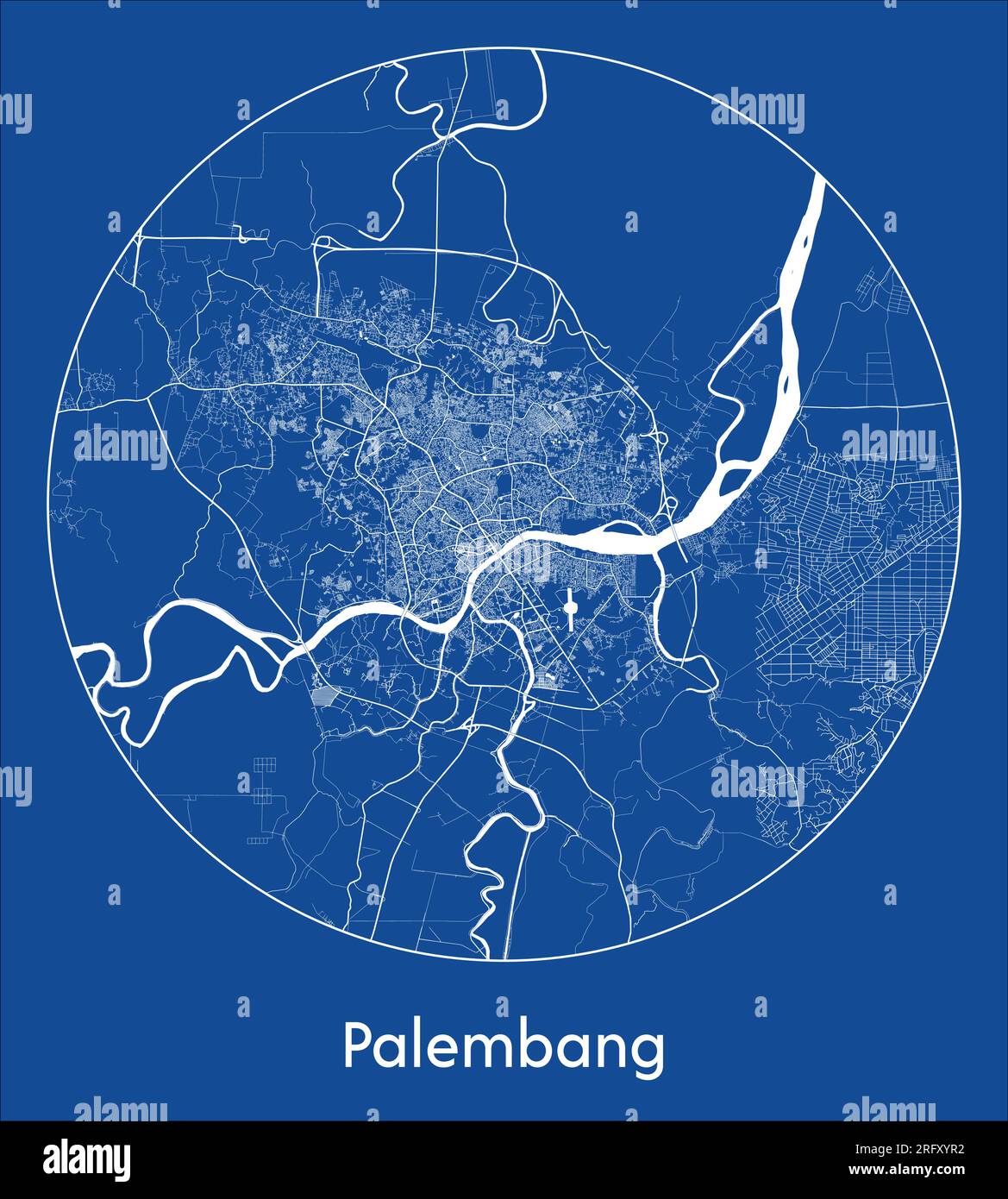 Map of palembang Stock Vector Images - Alamy