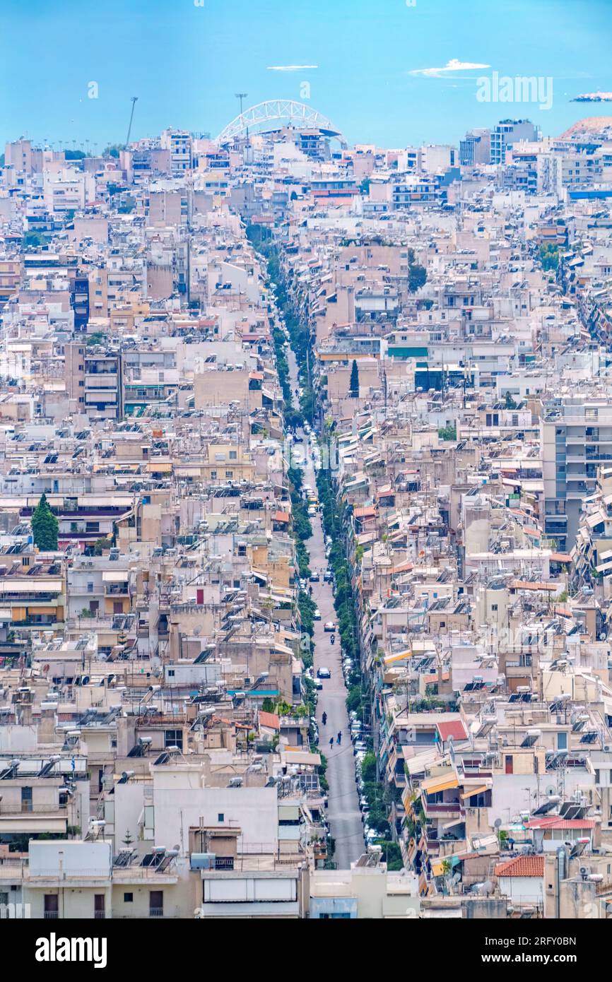 Athens streets drone hi-res stock photography and images - Alamy