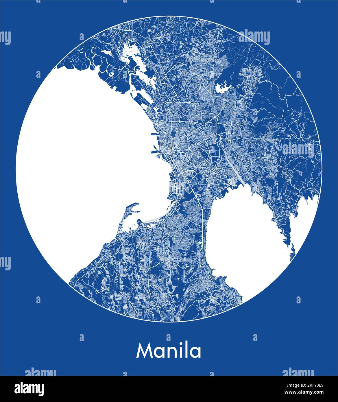 Map of manila hi-res stock photography and images - Alamy