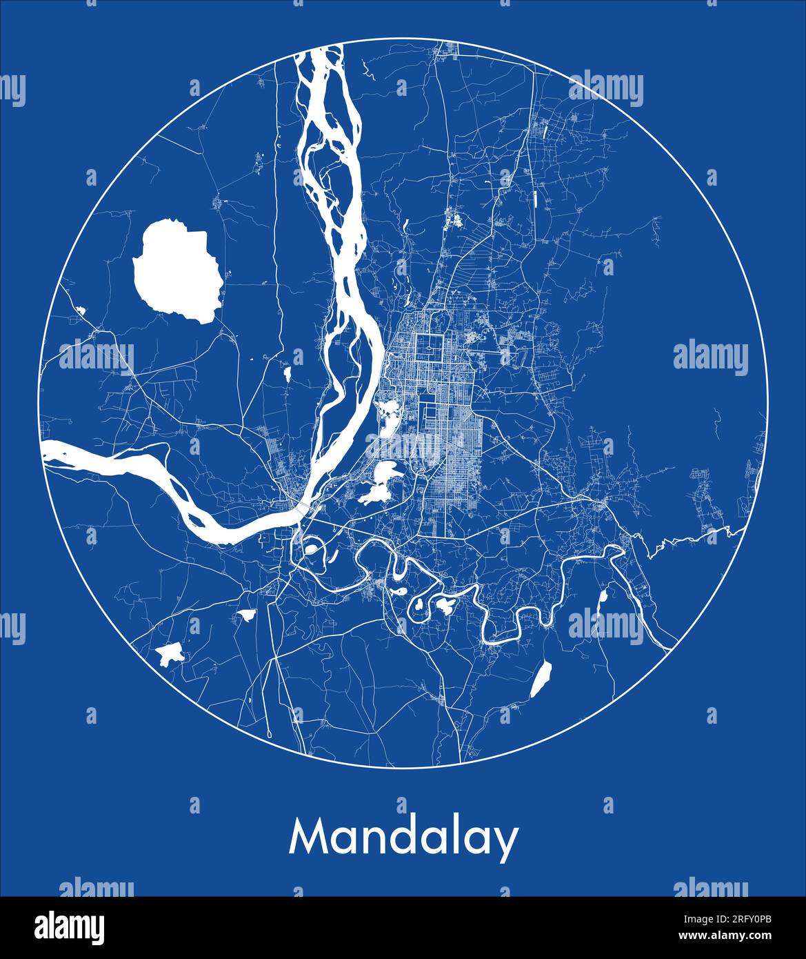 Mandalay map hi-res stock photography and images - Alamy