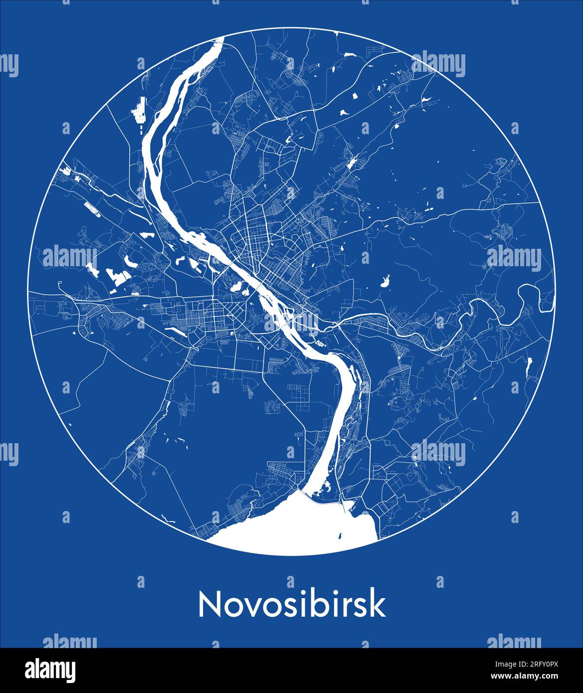 Landscape novosibirsk Stock Vector Images - Alamy