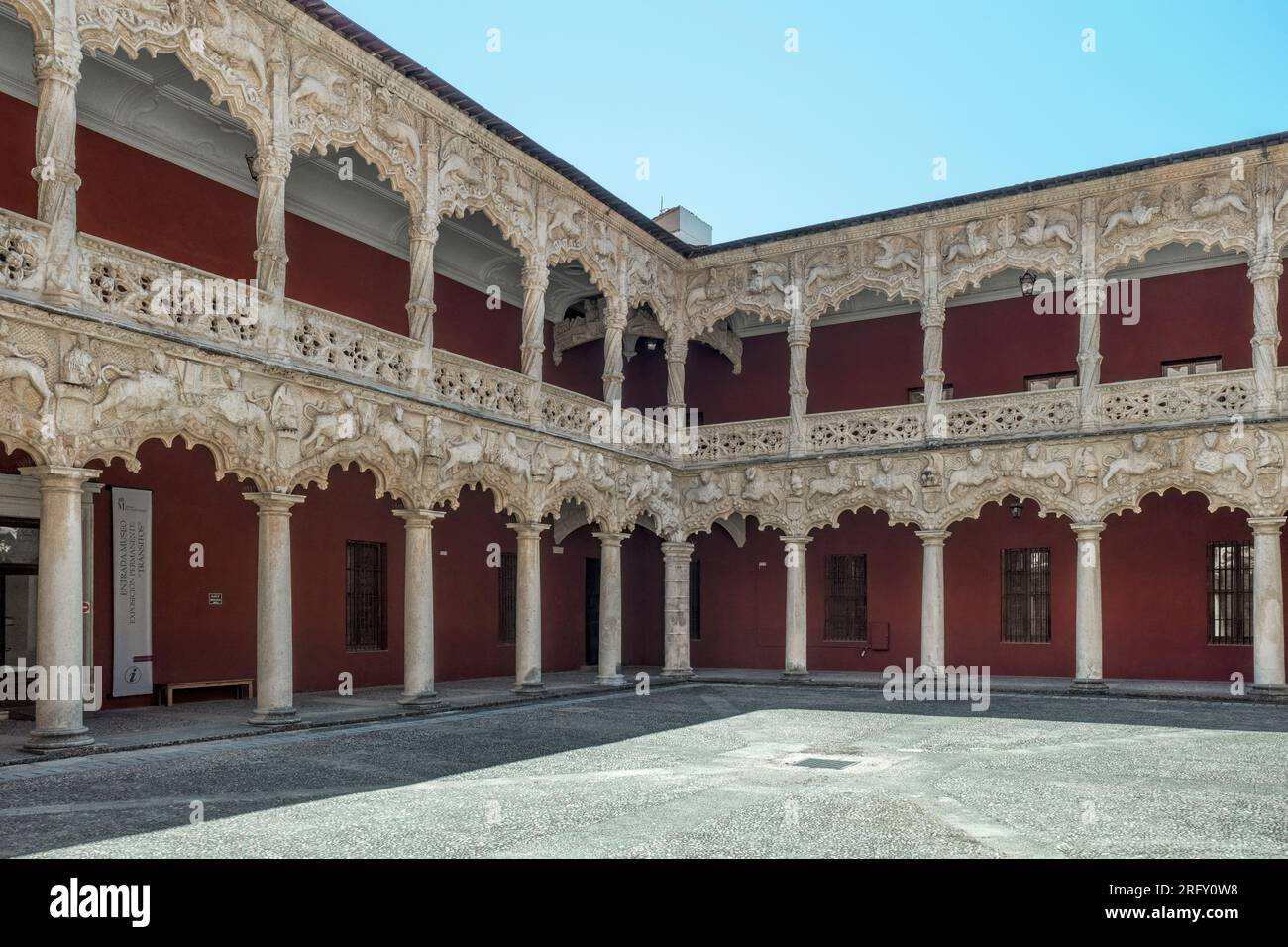 Palace of the Dukes of the Infantado in Elizabethan Gothic style with ...