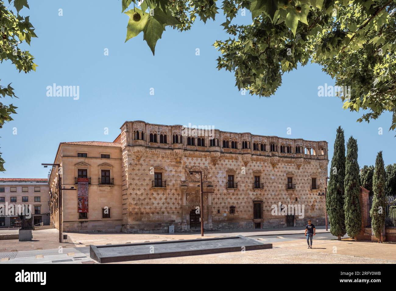 Palace of the Dukes of the Infantado in Elizabethan Gothic style with ...