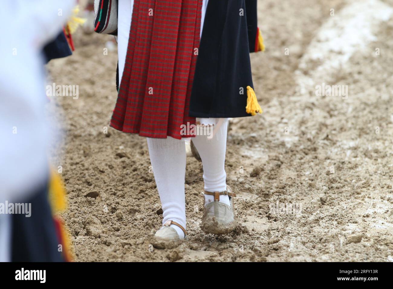 Sinj, Croatia. 06th Aug, 2023. People wearing traditional knight ...