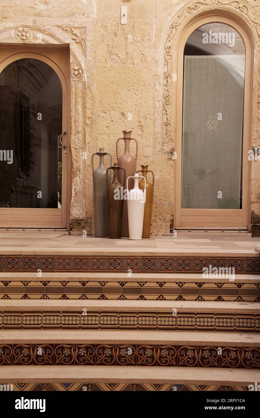 Art in the historical center of Lecce, Italy Stock Photo - Alamy