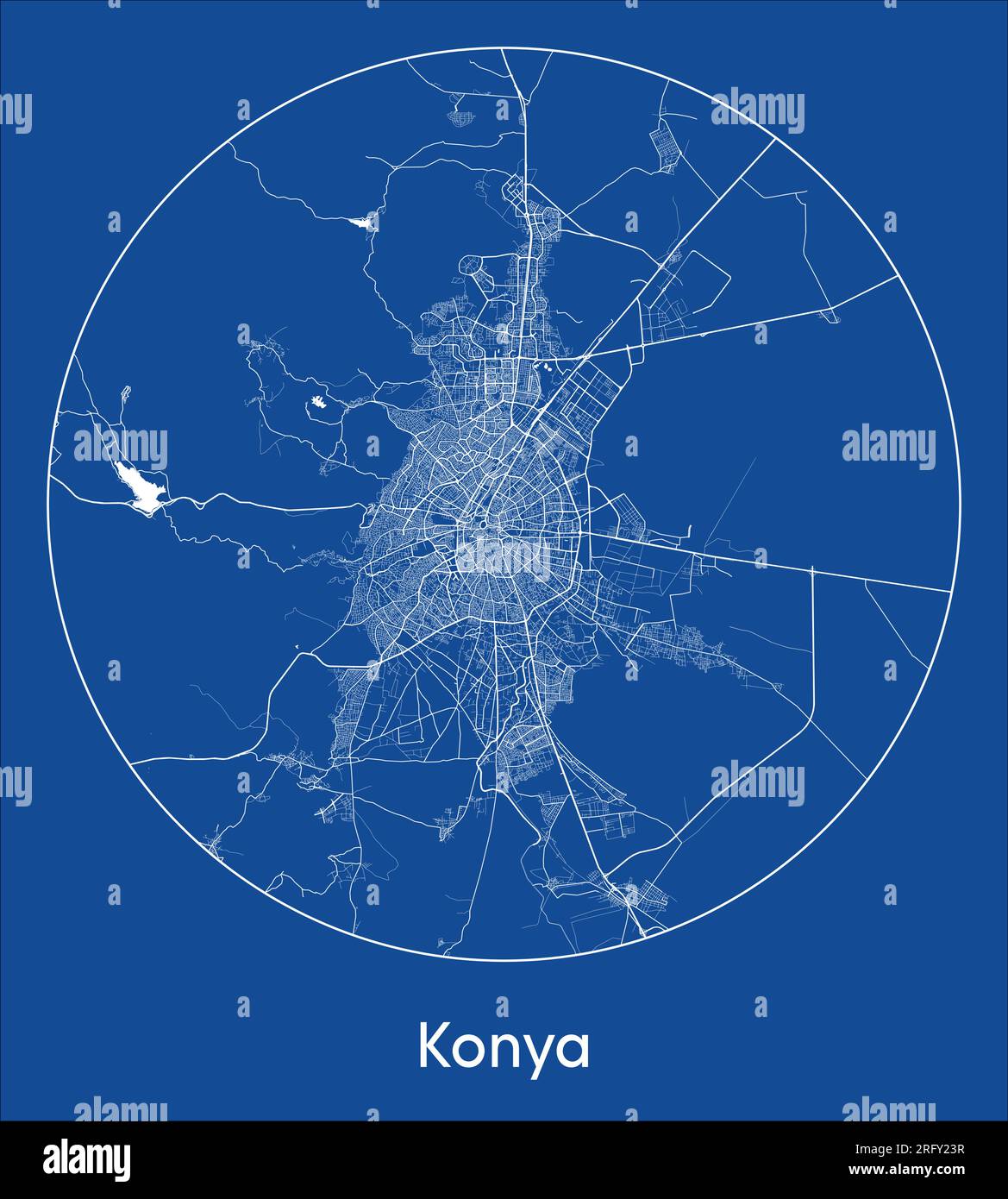 Map of konya Stock Vector Images - Alamy
