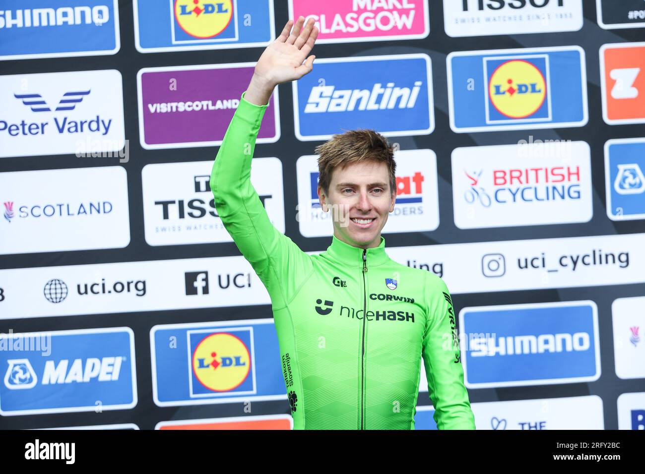 Tadej pogacar glasgow hi-res stock photography and images - Alamy