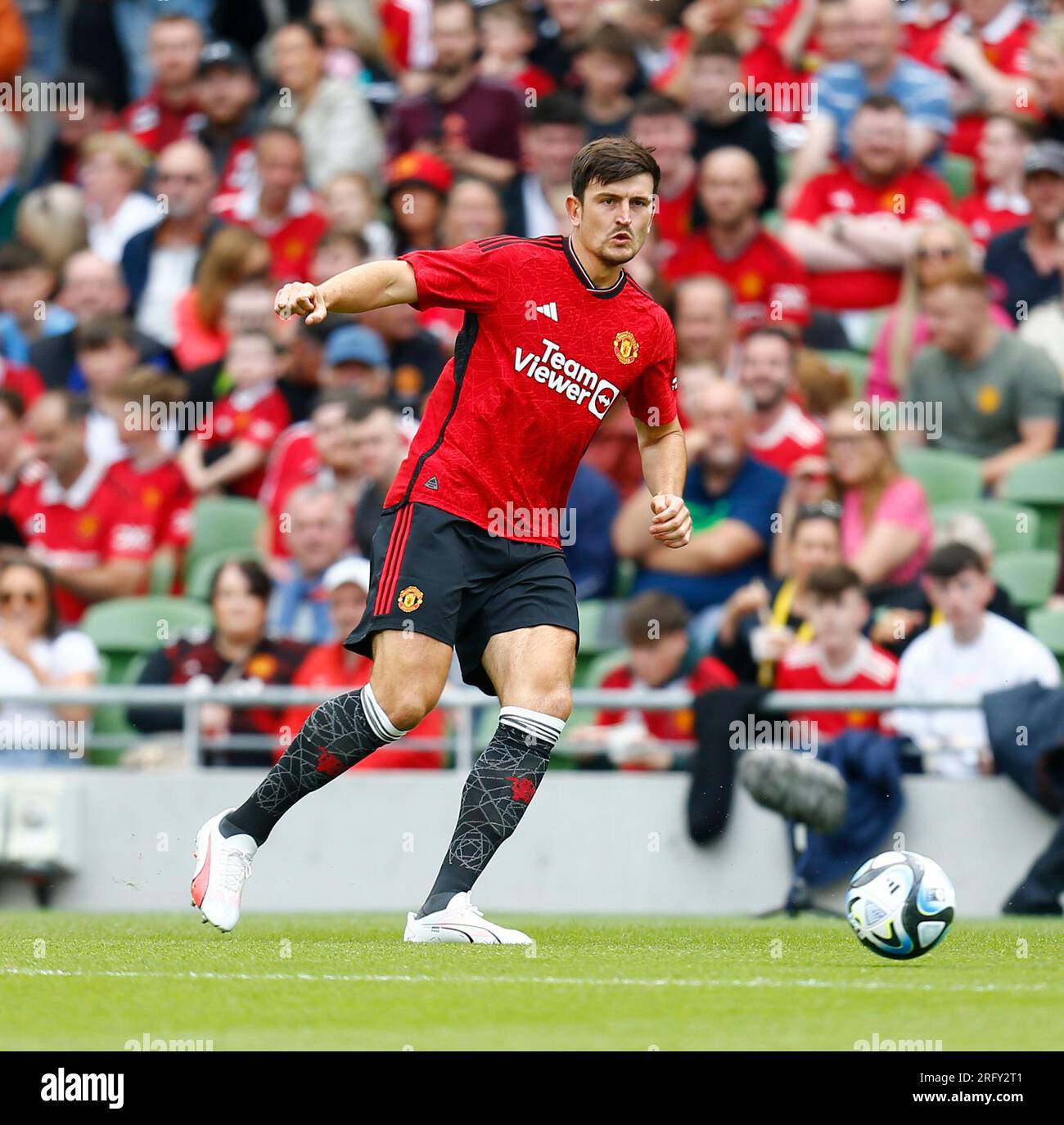 6th August 2023; Aviva Stadium, Dublin, Ireland: Pre Season Football Friendly, Manchester United ...
