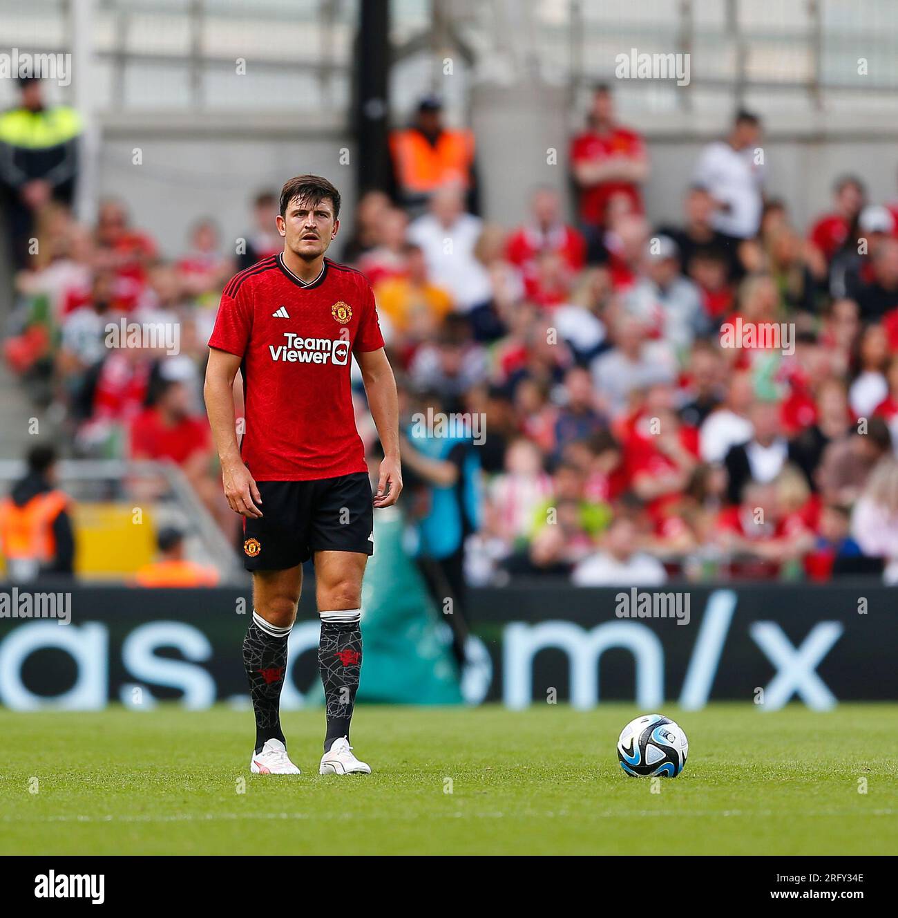 6th August 2023; Aviva Stadium, Dublin, Ireland: Pre Season Football Friendly, Manchester United ...