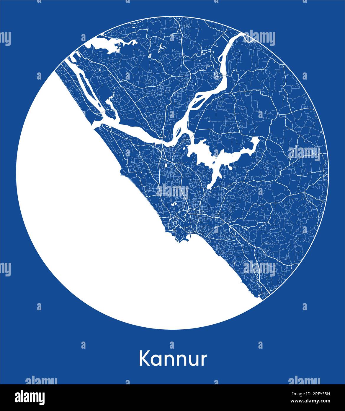 Kannur map Stock Vector Images - Alamy