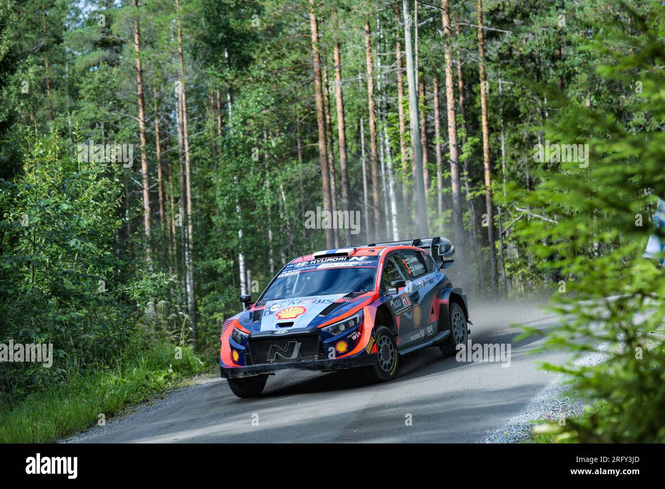 During Wrc Rally Finland, Face last day of Race, 2023, 06 Aug 2023 ...