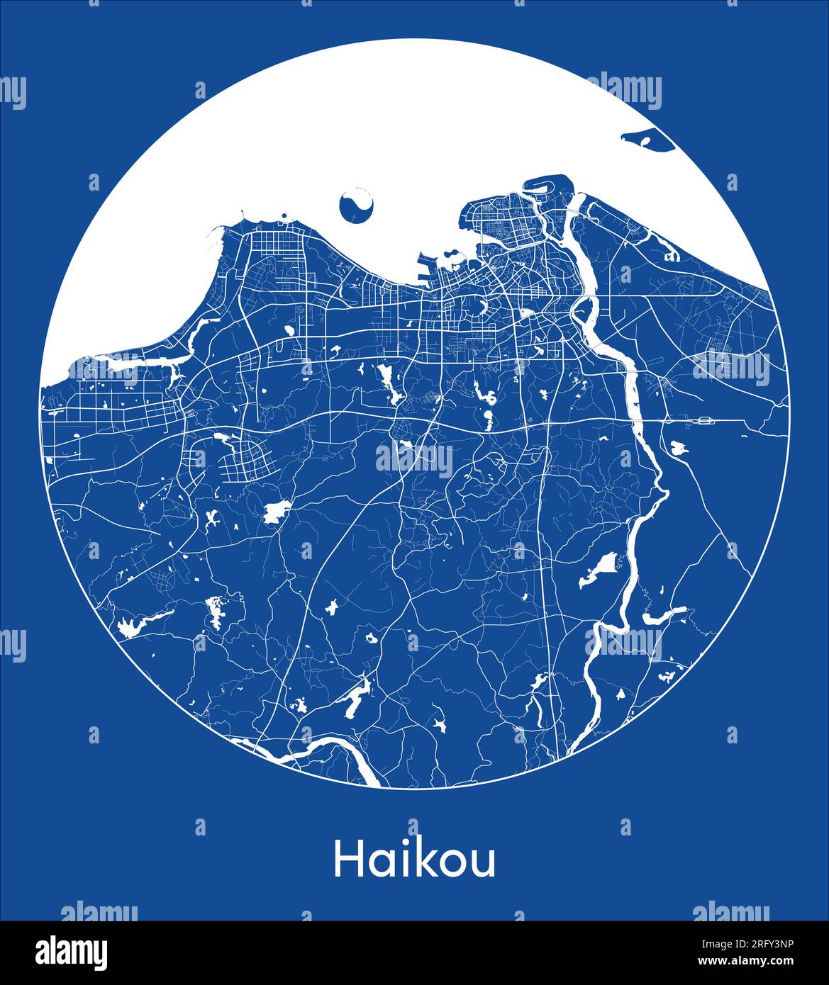 Haikou map Stock Vector Images - Alamy