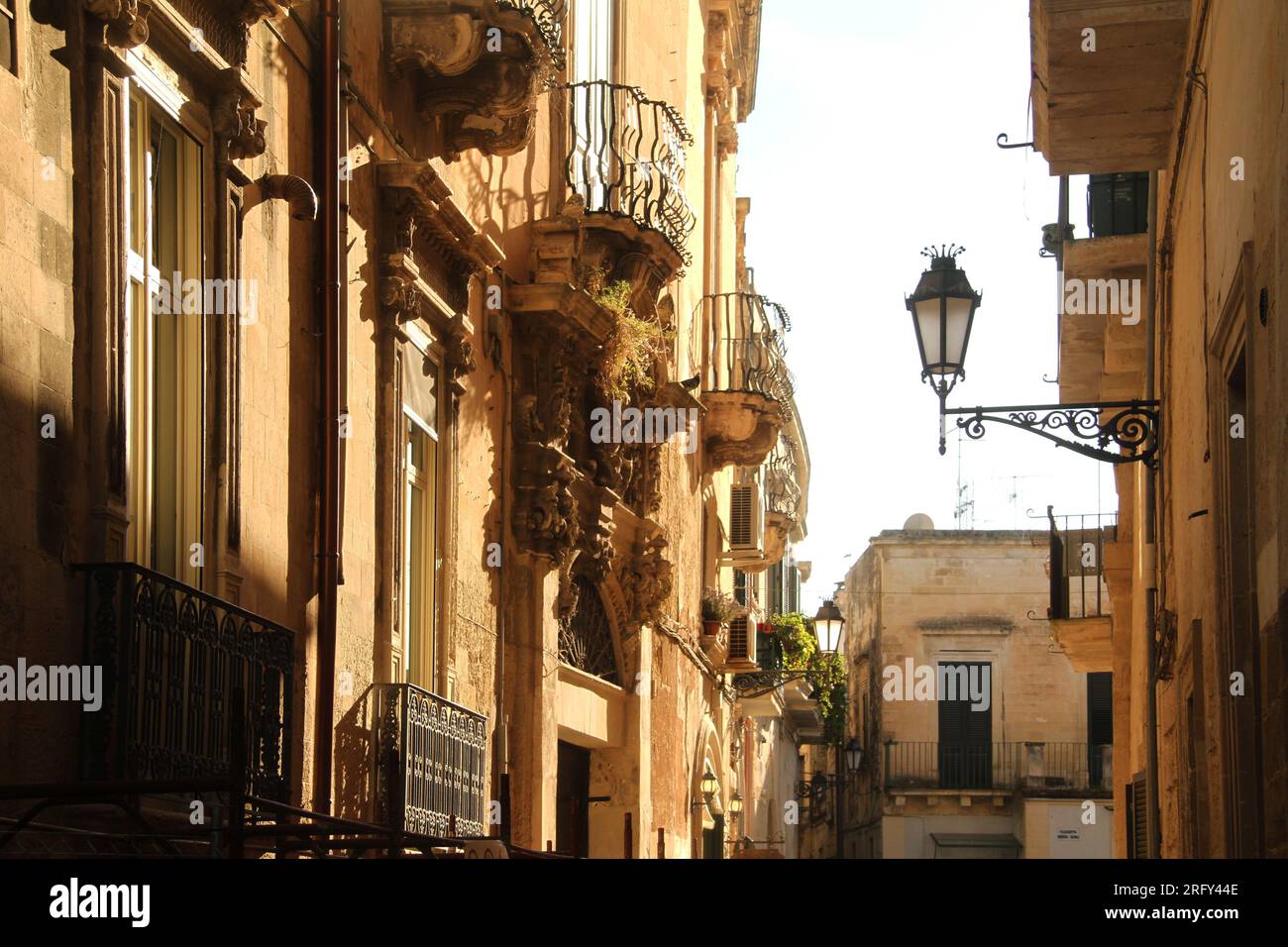 Old buildings in the historical center of Lecce, Italy Stock Photo - Alamy
