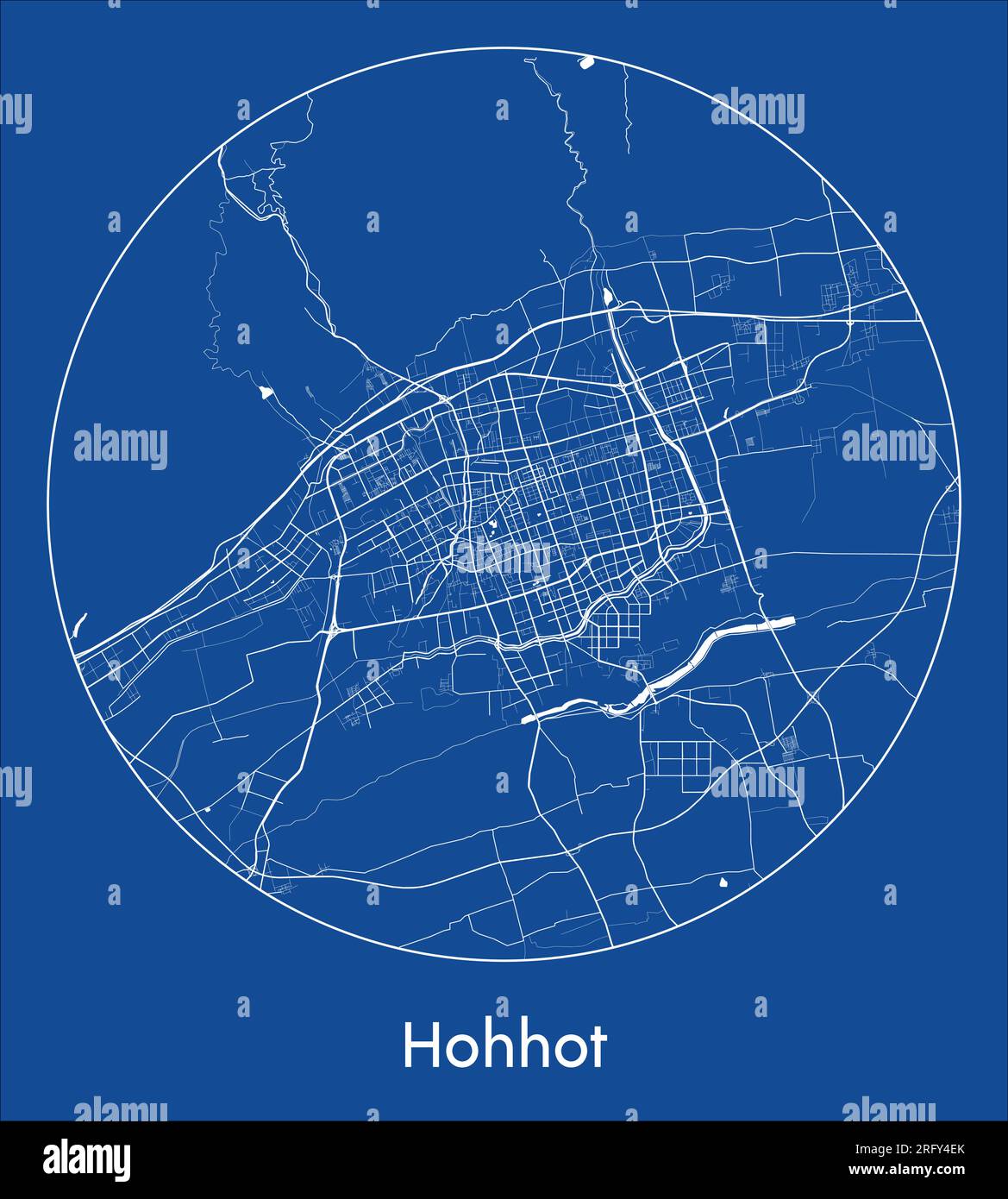 Hohhot map Stock Vector Images - Alamy