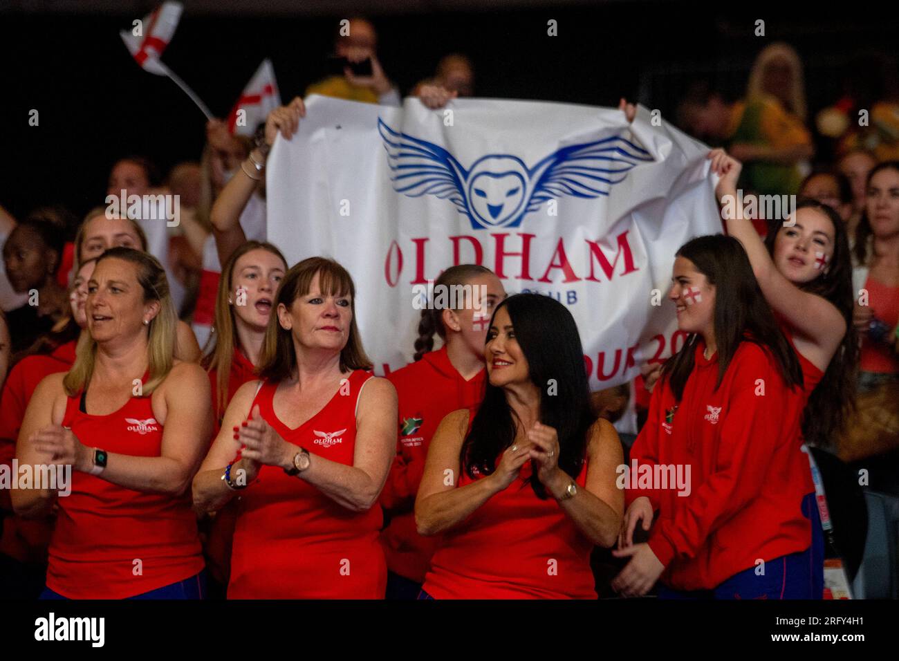 Fans in the stands during the 2023 Netball World Cup final at the Cape ...