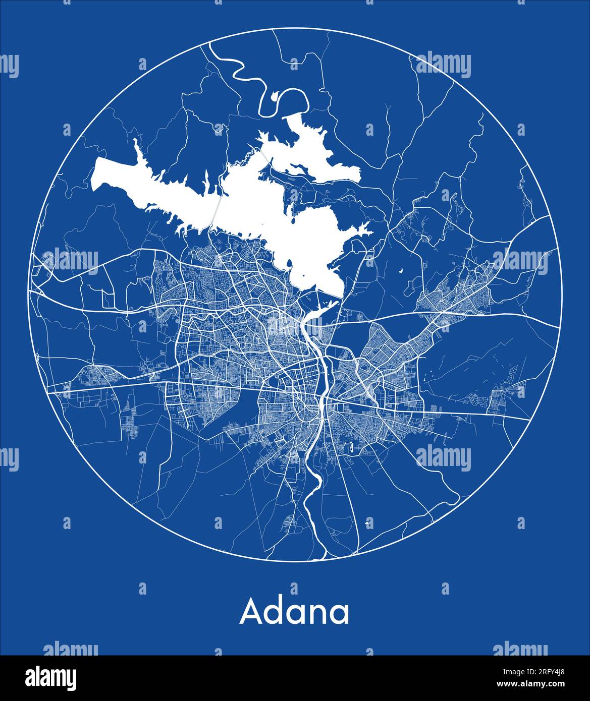 Adana silhouette map hi-res stock photography and images - Alamy