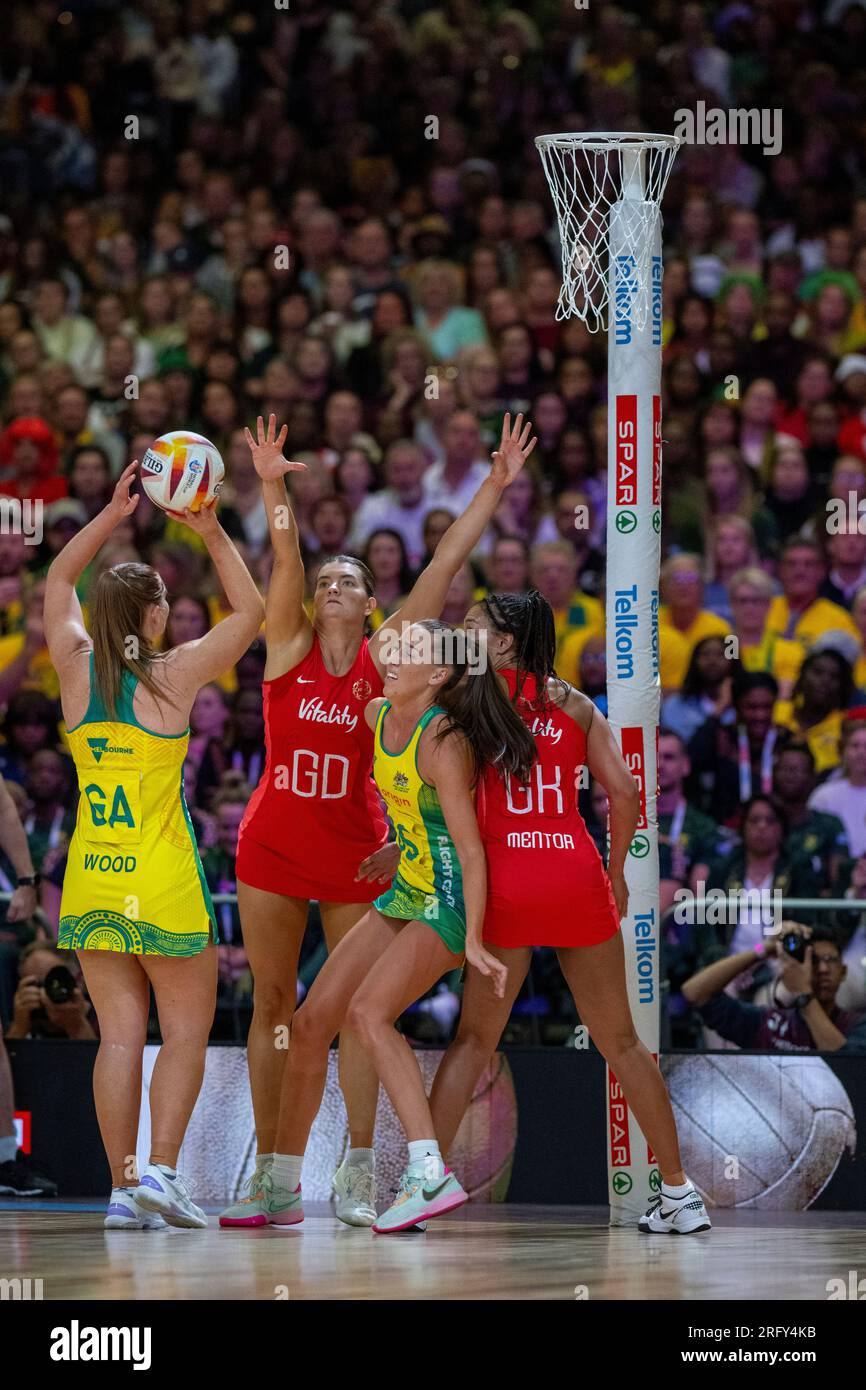Australia's Steph Wood and Cara Koenen and England's Layla Guscoth and ...