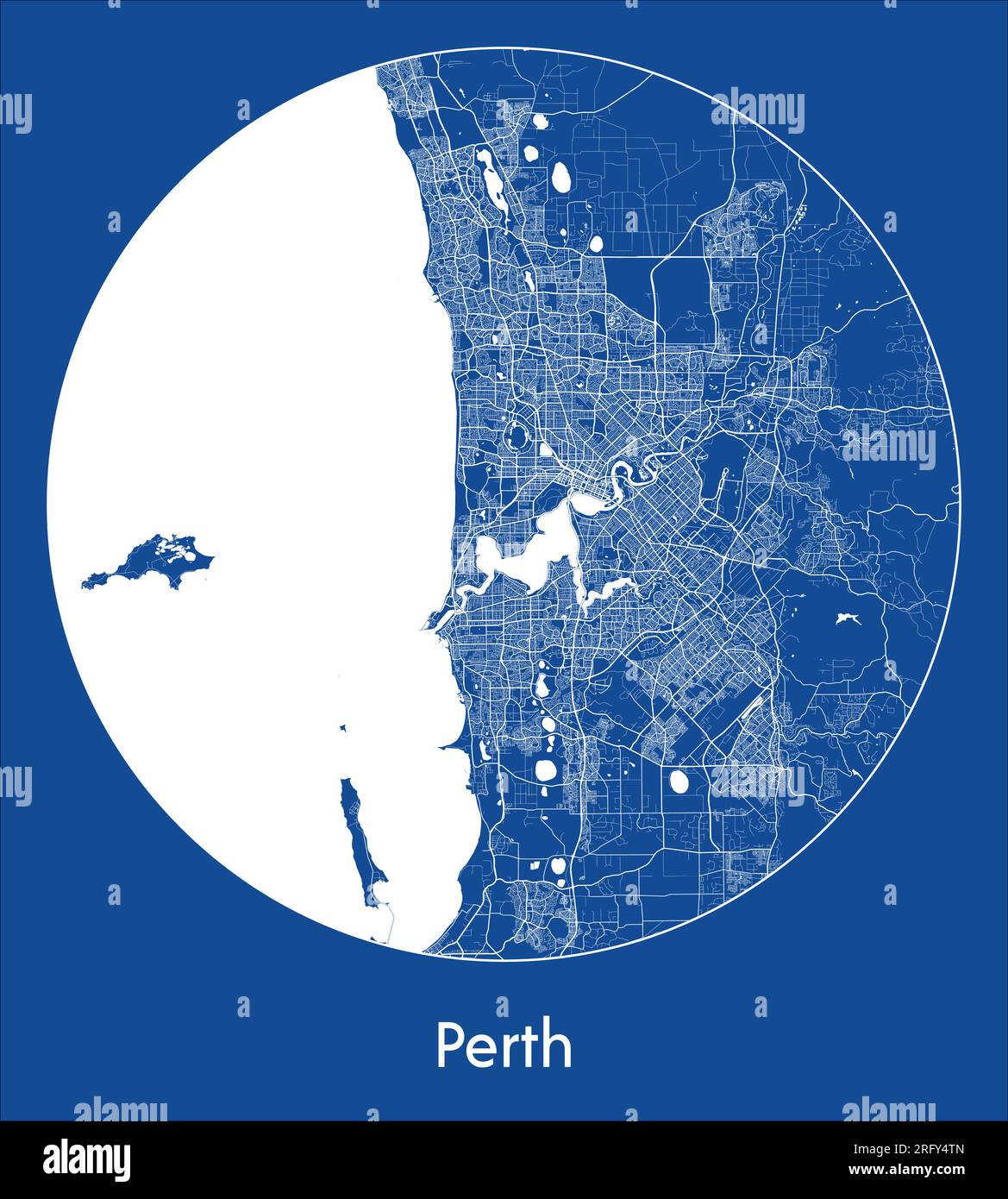 Perth city skyline silhouette hi-res stock photography and images - Alamy