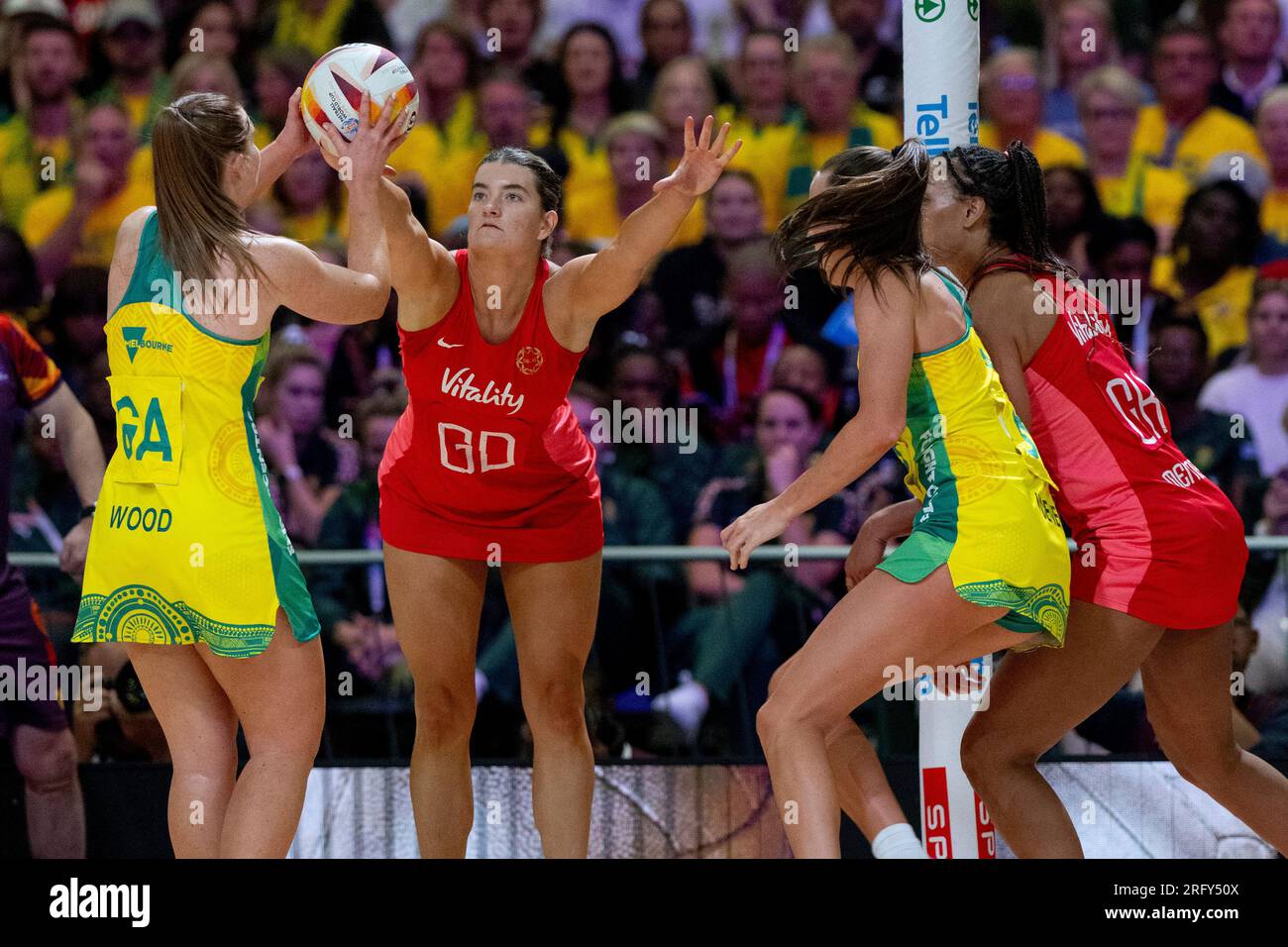 Australia's Steph Wood and Cara Koenen and England's Layla Guscoth and ...