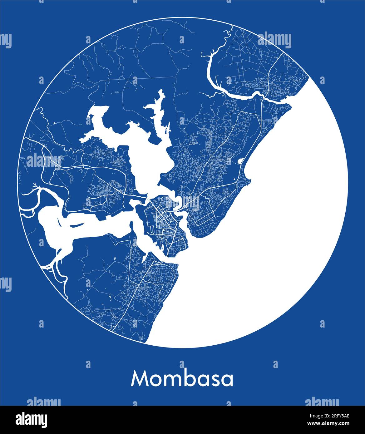 Map of mombasa kenya hi-res stock photography and images - Alamy