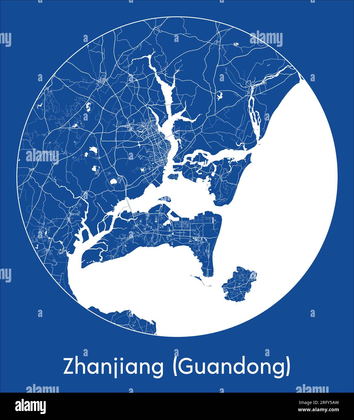 Zhanjiang silhouette map hi-res stock photography and images - Alamy