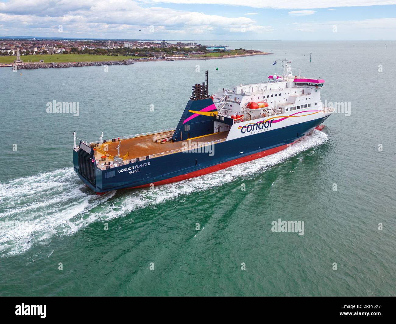 Condor Islander is a cross-Channel ROPAX ferry operated by Condor Ferries between Portsmouth ...
