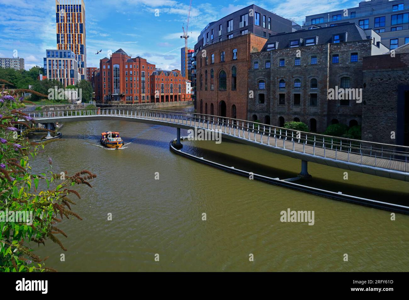 Castle Bridge - a modern design attractive curved footbridge over the ...