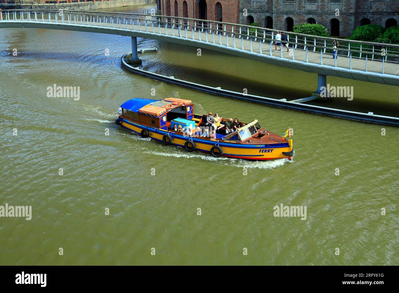 Castle Bridge - a modern design attractive curved footbridge over the ...