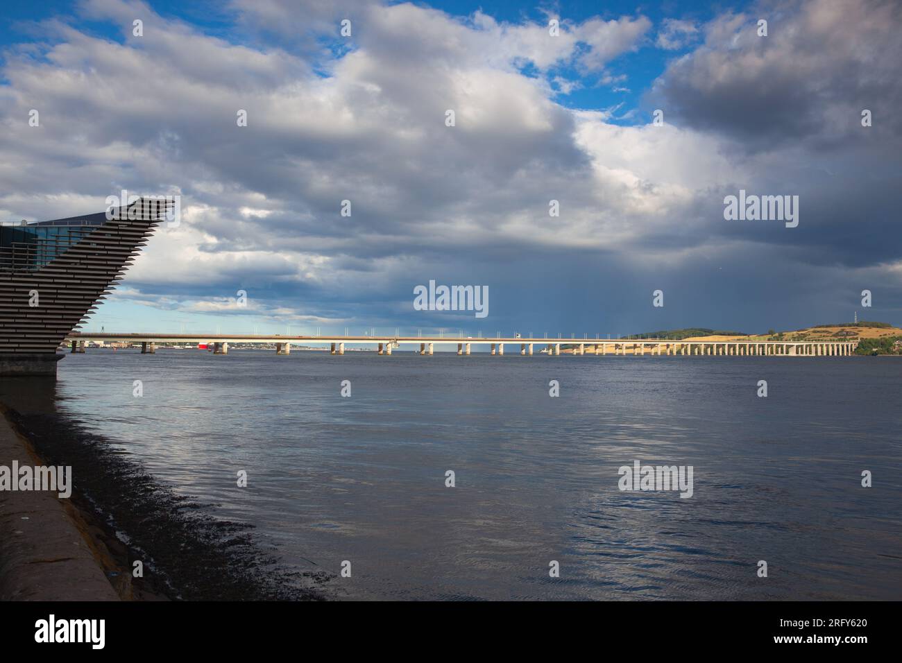 The Tay Road Bridge serving Dundee and the East Coast of Scotland Stock ...