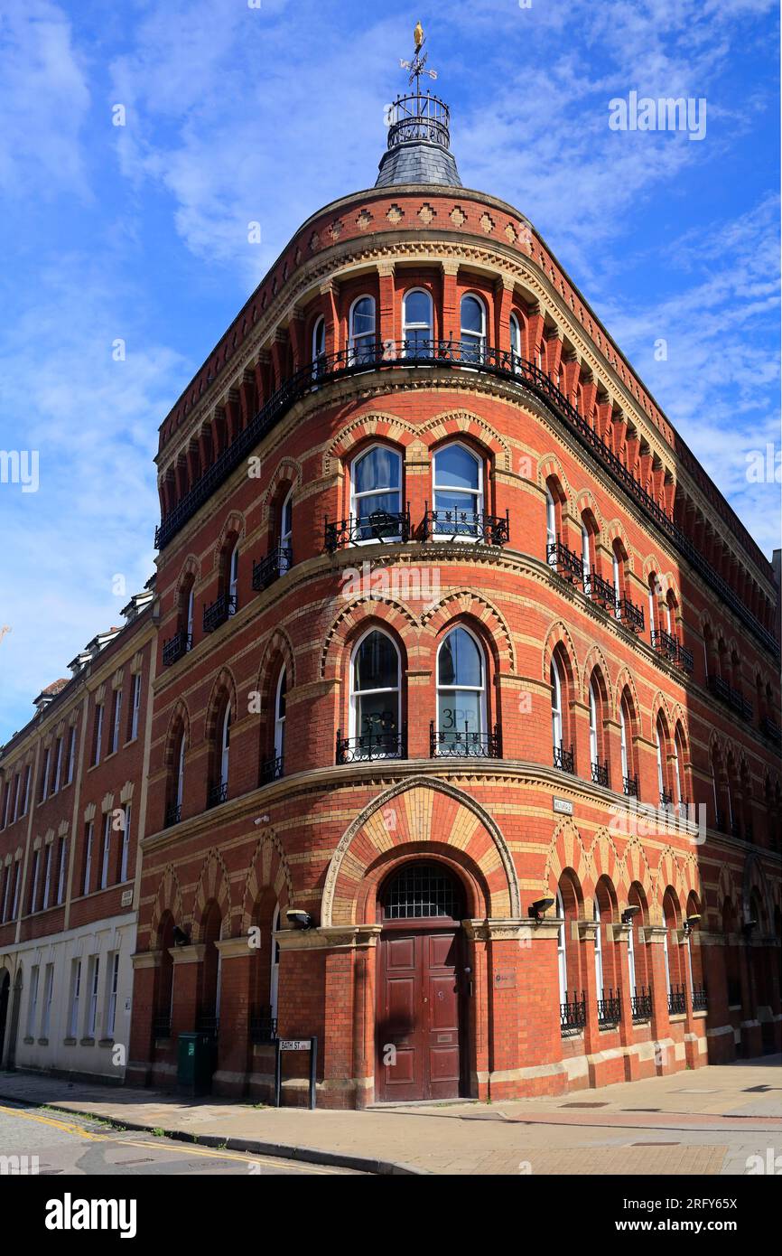 Red brick building, corner of Victoria Street and Bath Street. , August ...