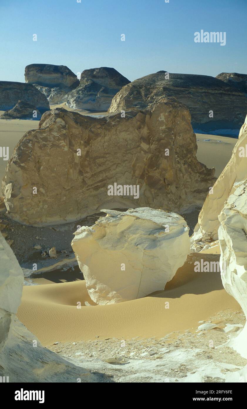 The Landscape and Nature in the White Desert near the Village of ...