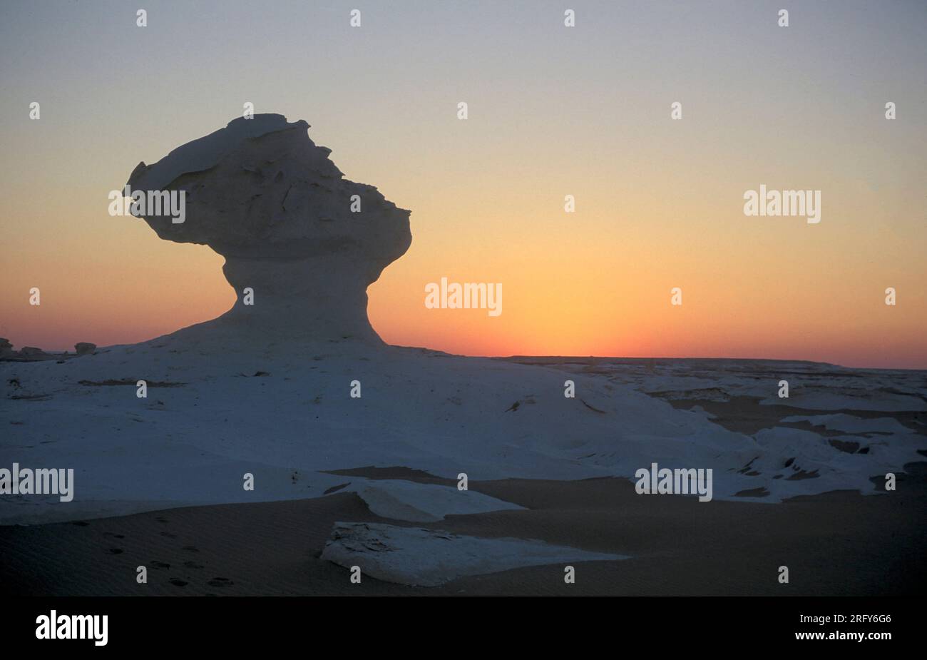 The Landscape and Nature in the White Desert near the Village of ...